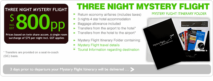Mysteryflights » Packages & Prices